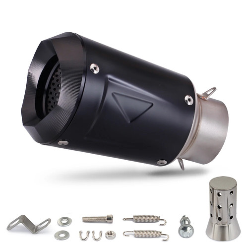 60mm Universal Motorcycle Exhaust Muffler Cone Pipe Modify Accessories ...
