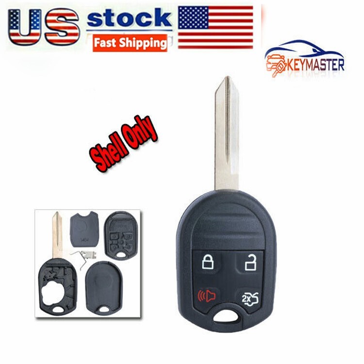 Replacement 3+1 Button Remote Key Shell Case Fob for Ford - 164-R8070 ...