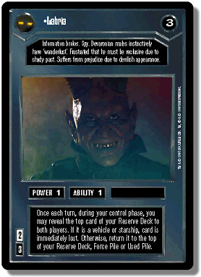 Star Wars CCG Labria Near-Mint/NM - Premier Limited 1995 | eBay