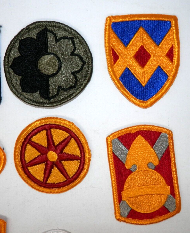 Lot US Army Unit Division Shoulder Patches - Military WWII Infantry ...