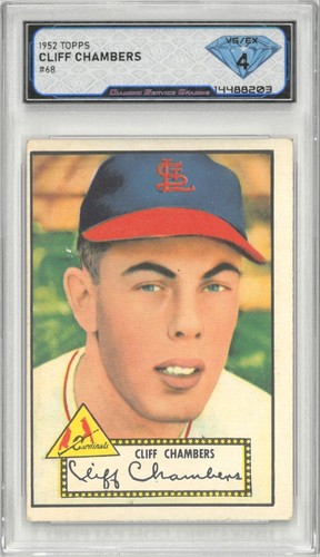 1952 Topps CLIFF CHAMBERS #68 💎 DSG 4 VG/EX | eBay