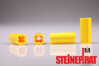 LEGO® 4x 6538c (-NEU-) Verbinder / Hülse Kreuzachse / gelb / 59443 / ...