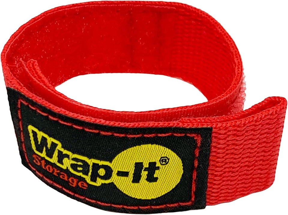 Wrap-It Storage Straps Assorted 3 Pack - Hook & Loop Red-9" Yellow-12 ...