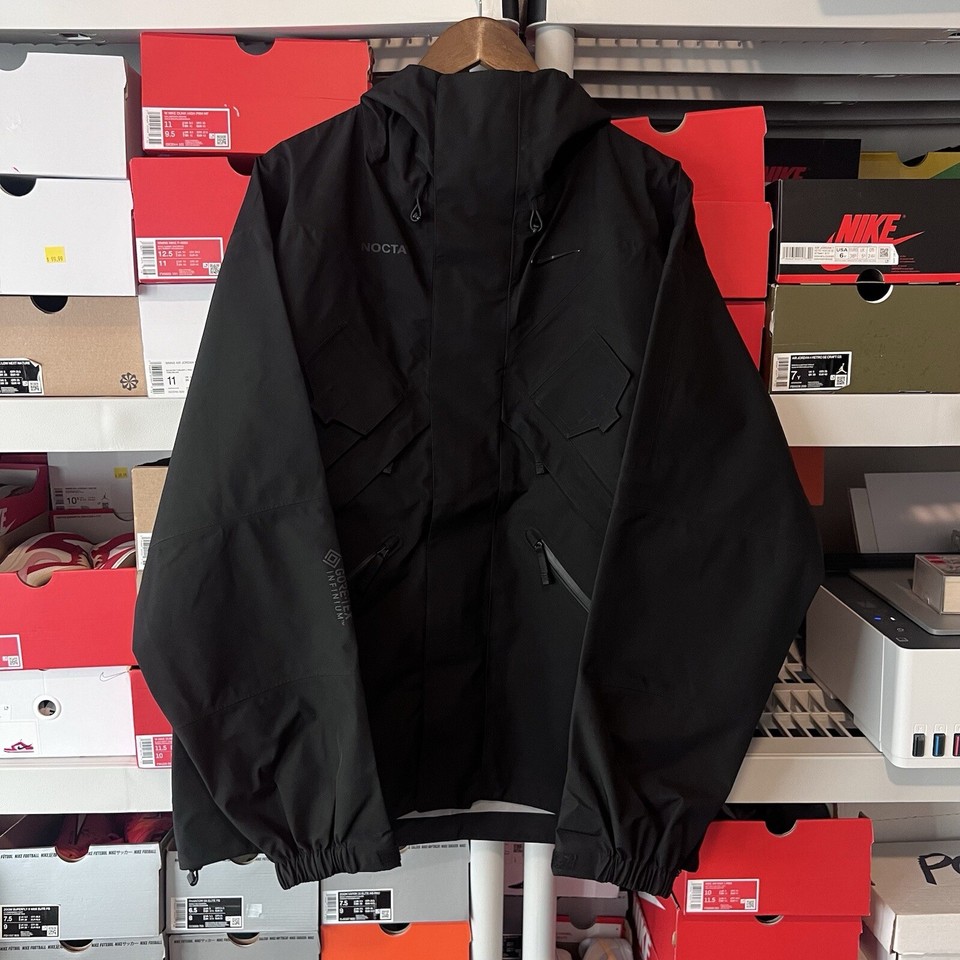 Nike x NOCTA Shell Tech Jacket GORE-TEX Black OVO Drake DA3987-010 Men ...