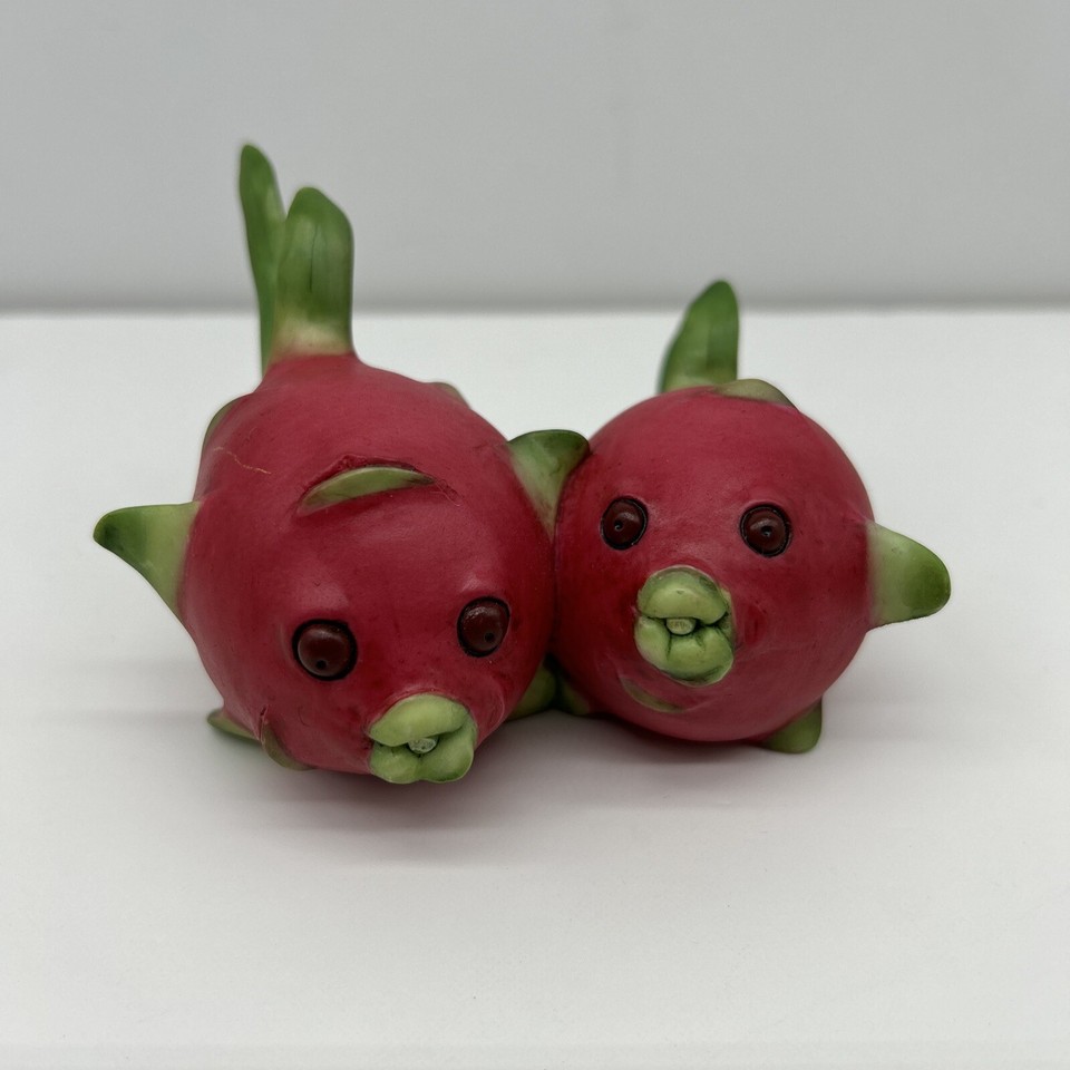 Enesco Home Grown Pitaya Dragon Fruit Fish 2006 Anthropomorphic Fruit ...