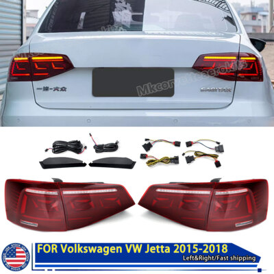 LED Sequential Tail Lights for VW Jetta 15-18 Volkswagen Animation Rear ...