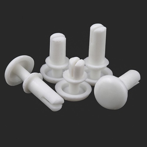 Weiße Nylon Kunststoff Spreiz Nieten halterung befestigung clips klip ...