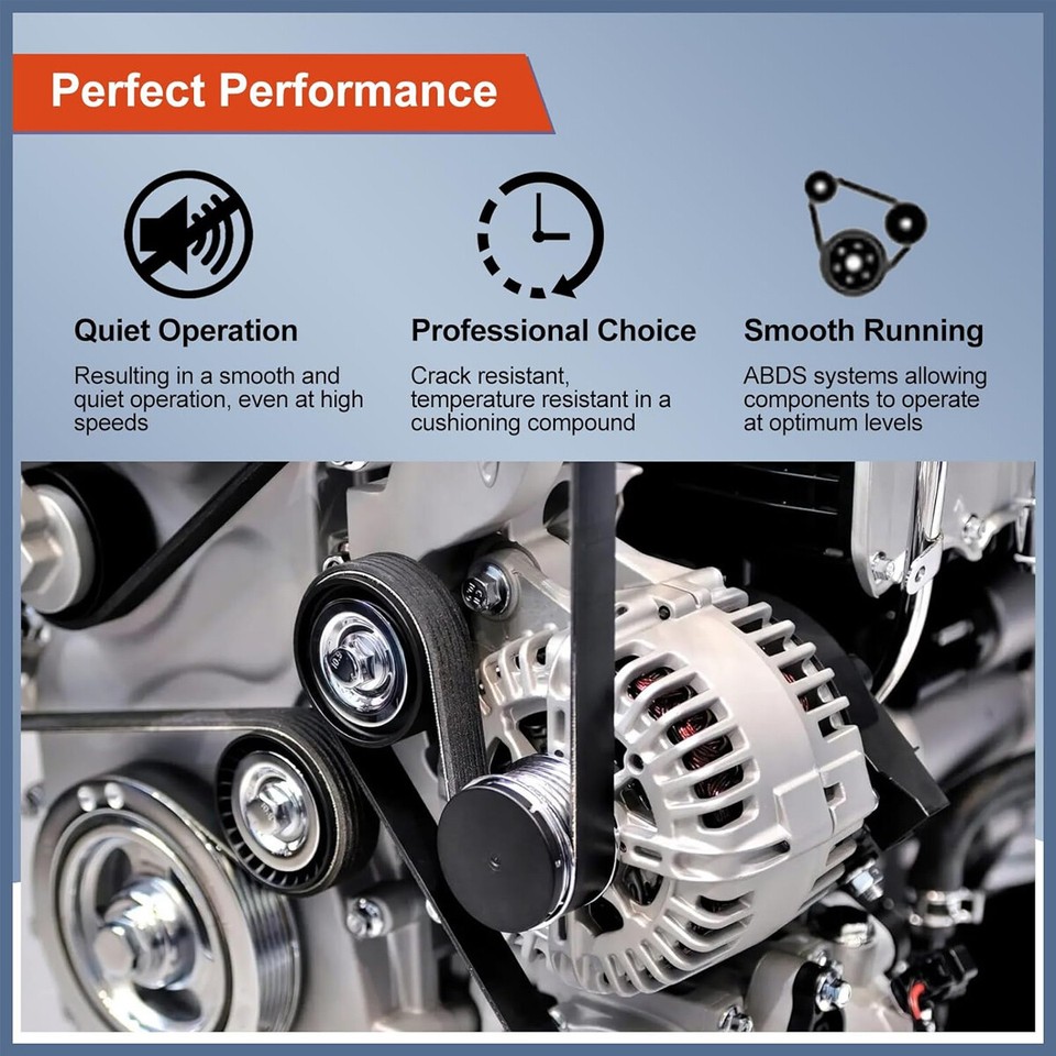 AC Compressor Belt 4PK960 For GM 12576447 For Chevy Silverado Sierra ...