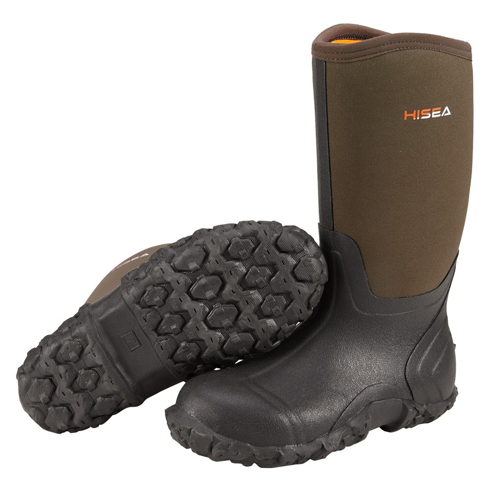 HISEA Men's Boots Waterproof Neoprene Insulated Mud Hunting & Fishing ...