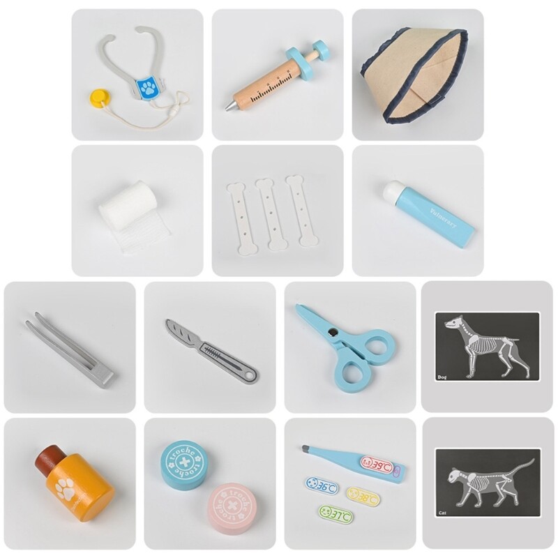 Pet Veterinarian Pretend Role Play Set for Boys and Girls Stethoscope ...