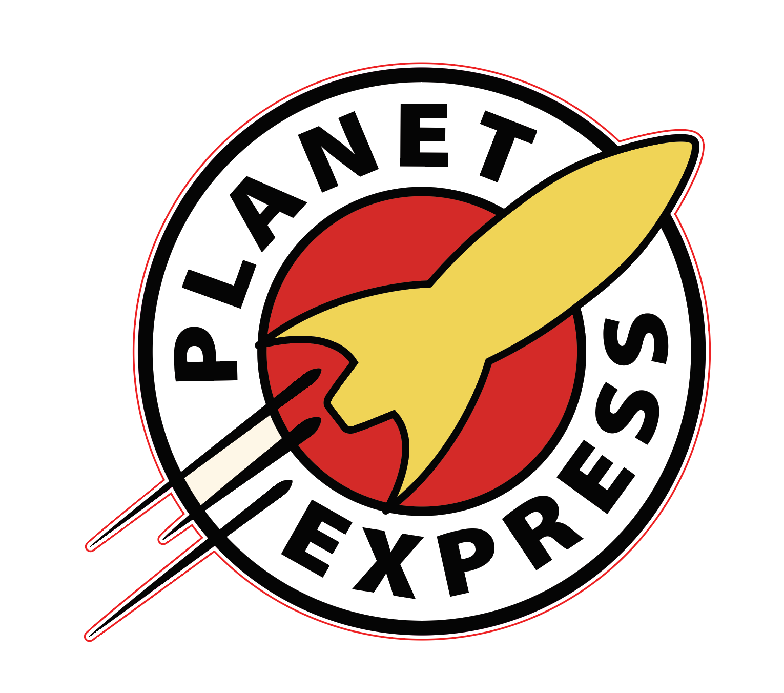 Futurama Planet Express logo Sticker W66mm x H62mm | eBay Australia