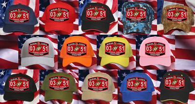 US MARINES MOS 0351 ASSUALTMAN HAT PATCH CAP USMC IRAQ AFGHANISTAN ...