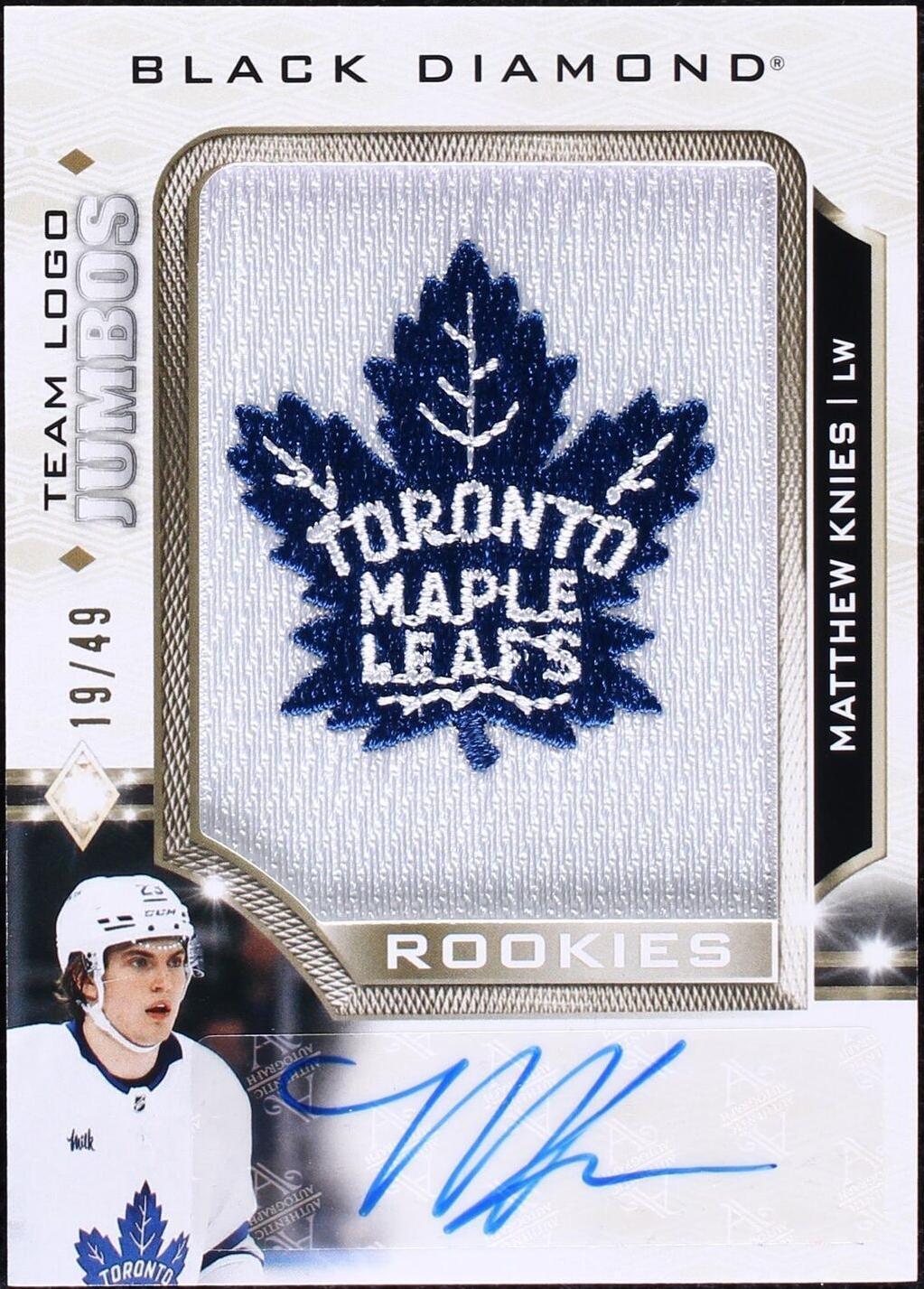 2023-24 Upper Deck Black Diamond - Rookie Team Logo Jumbo Manufactured ...