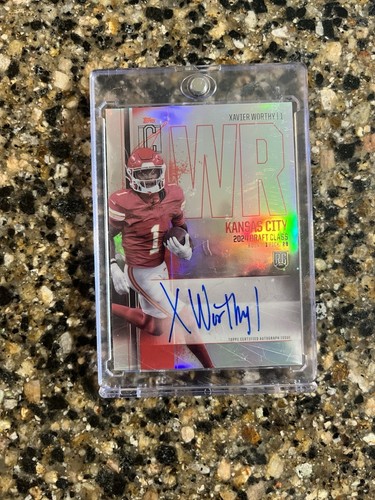 2024 Topps Signature Class Xavier Worthy Chrome Variation Auto RCV-XW ...