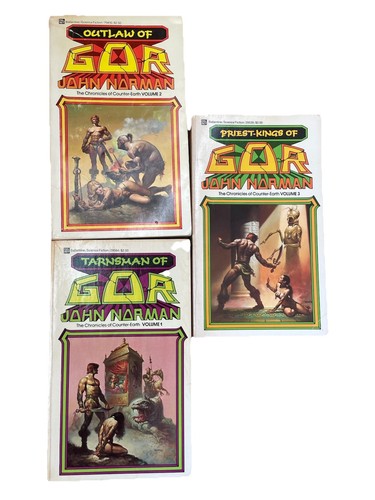 John Norman Gor: Chronicles Counter Earth Vols 1,2,3 Priest King ...