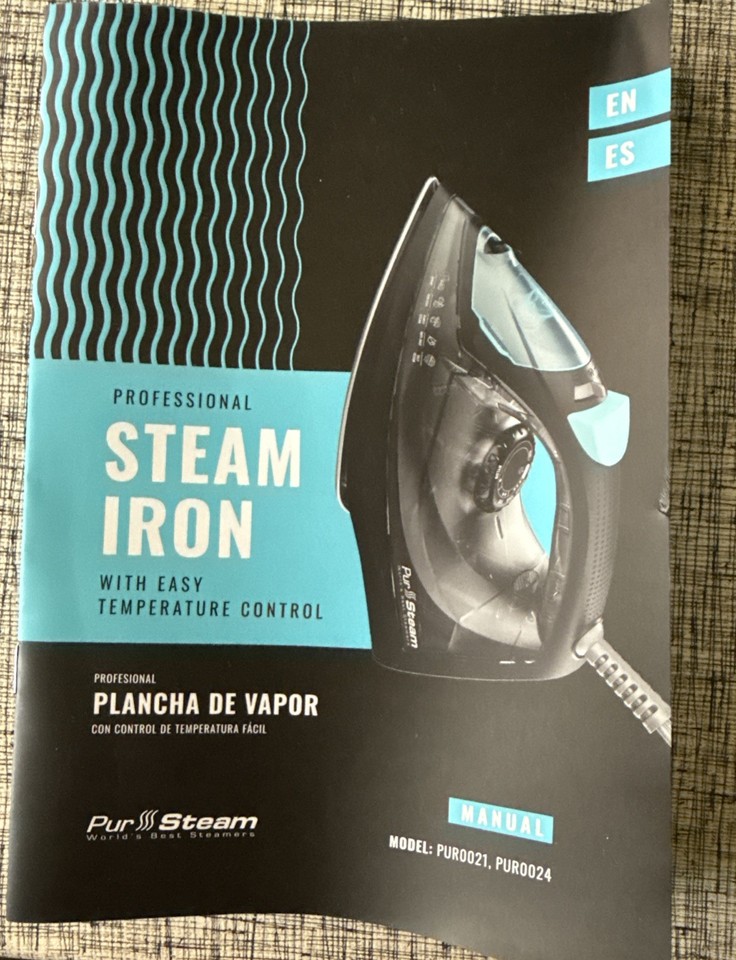 Pur Steam Professional 1250W Steam Iron Powerful Steamer with Burst of ...