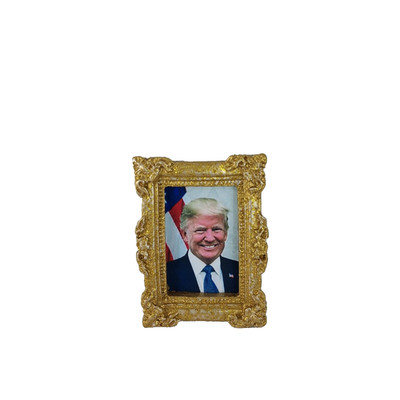 Miniature Framed Print, Dollhouse Mini President Trump 1:12 Scale ...