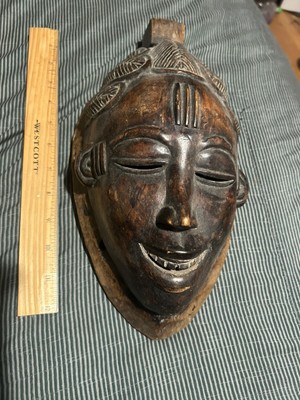 African mask Baule Antique Masks Wall Hanging Antiques Primitive masks ...
