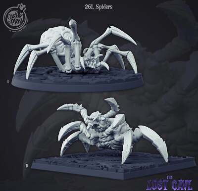 3D Printed Cast n Play Spiders Set 28mm 32mm D&D | eBay