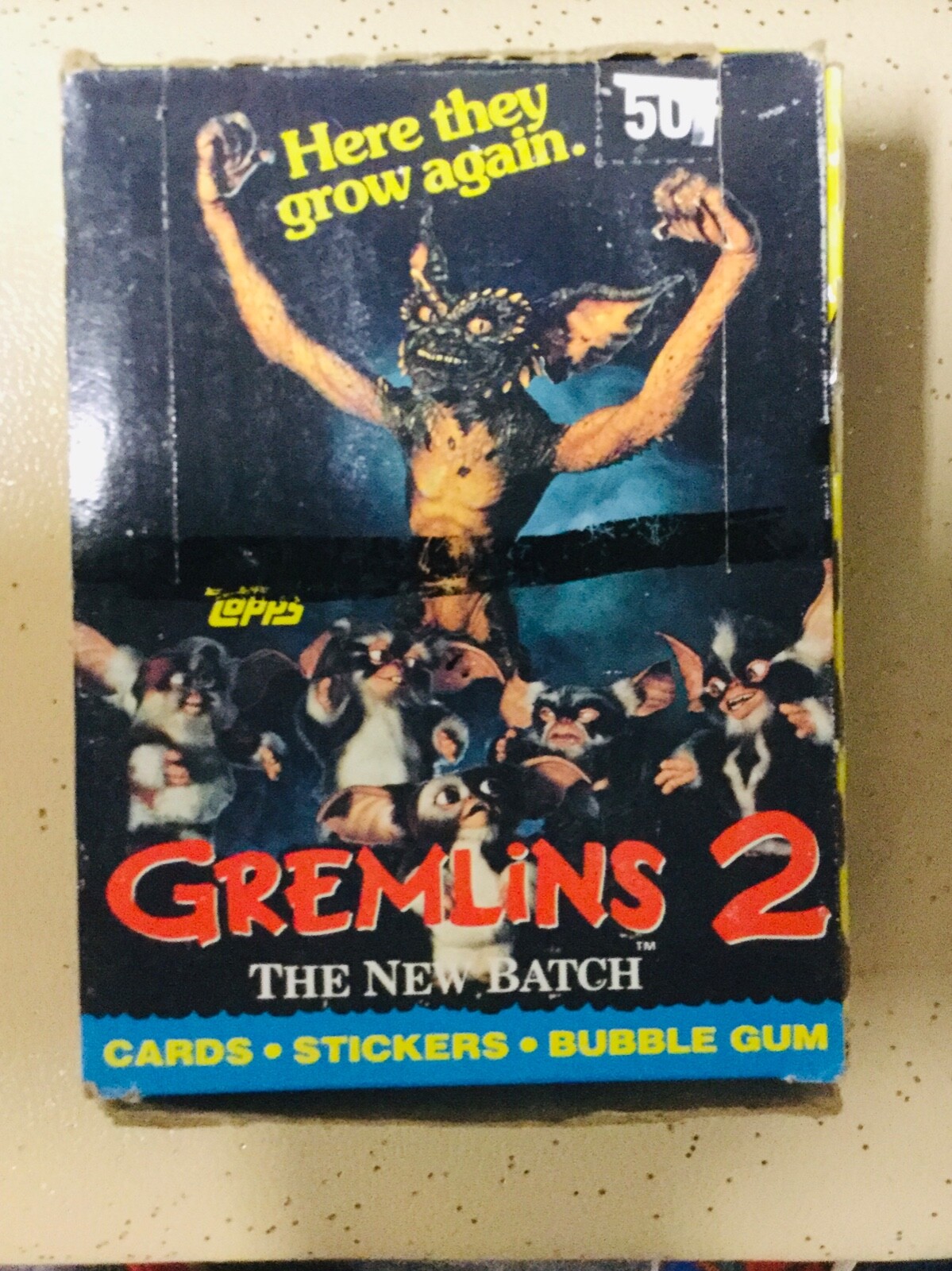 Gremlins 2 movie Topps cards 36 pack box with bonus poster 1989 | eBay