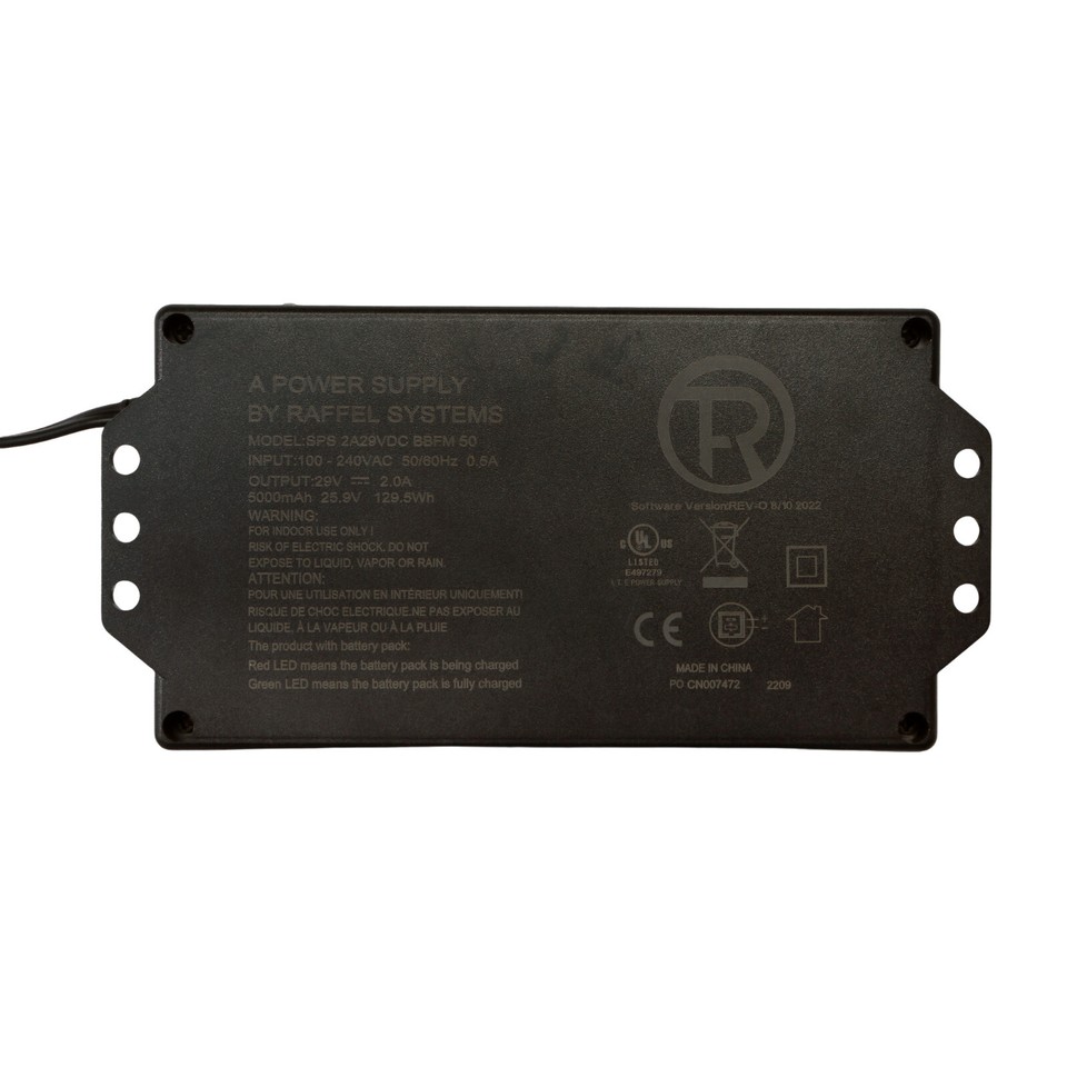 5000mAh Recliner Raffel Rechargeable Battery Pack Power Supply SPS ...
