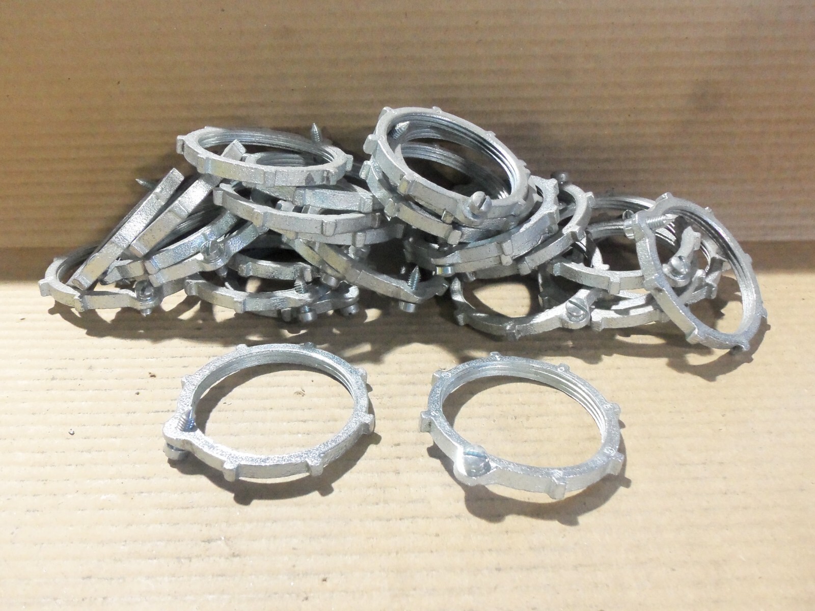 New Lot of 28 Misc 2" Metal Conduit Ring Lock Metal | eBay