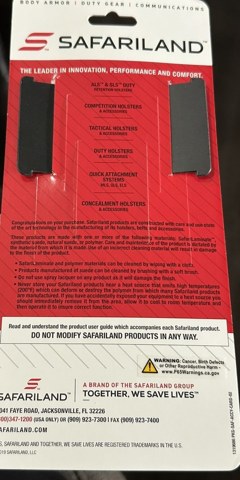 NEW SAFARILAND 692S BATON RING 1 SNAP HOLDER CLARINO HG BLACK PR24 High Gloss | eBay
