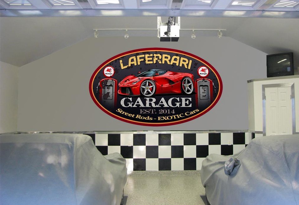 LaFerrari Exotic Car GARAGE SIGN Wall Art Graphic Sticker | eBay