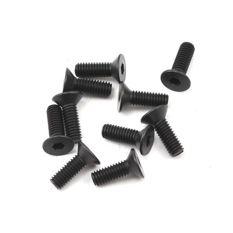 HobbyStar Steel Flat Head Screw, M4X14, Black, 10PC 4mm 4 mm 14mm | eBay