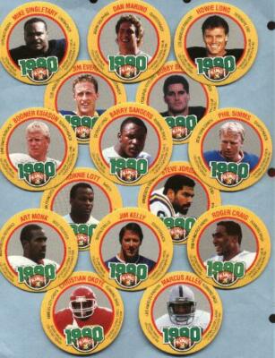 NFL - 1990 KING B DISC FOOTBALL SET - COMPLETE - #A3L | eBay