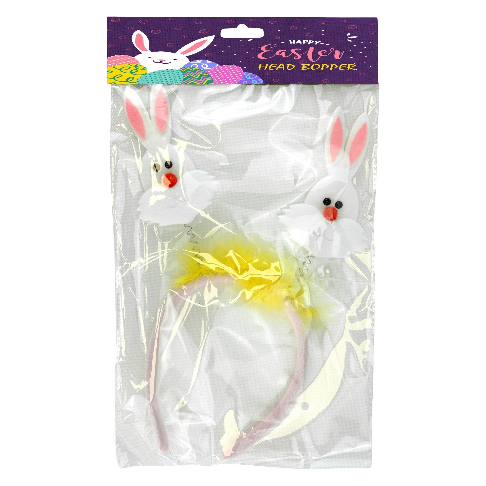 Easter Rabbit Head Boppers, Bunny Headband with Fur One Size Fits All ...
