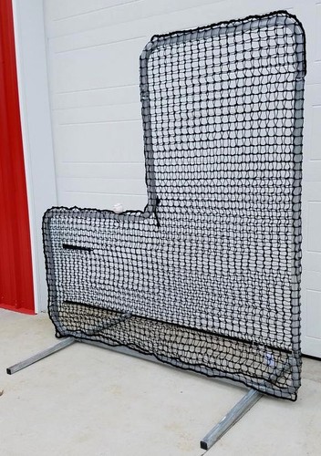 L-Screen 6' x 7' Professional Safety Frame & #42-60Ply Pitcher L Screen ...