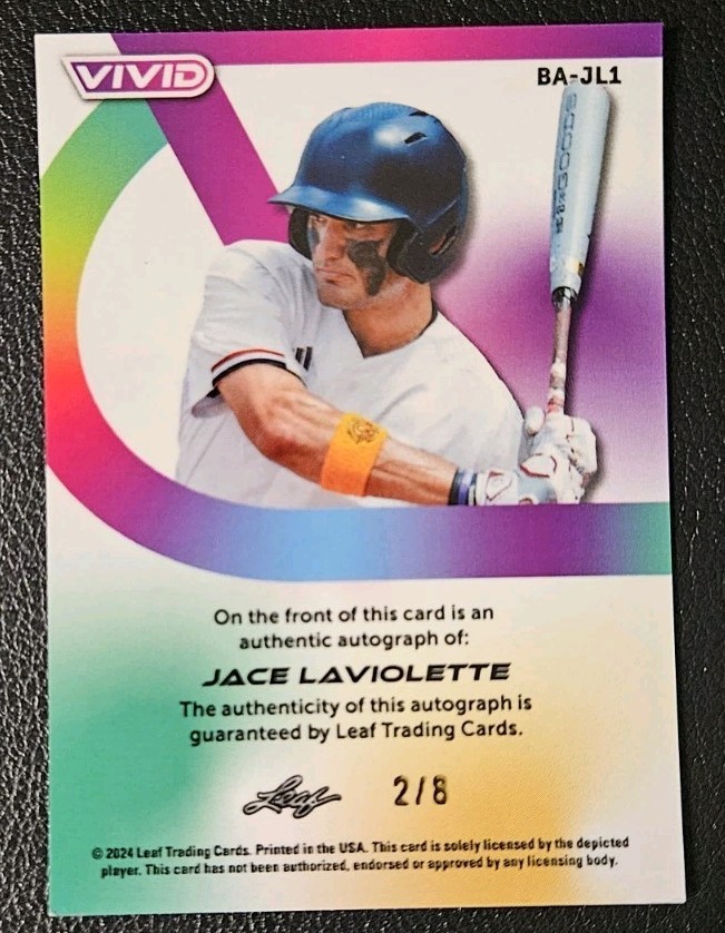 2024 Leaf Vivid Jace LaViolette Auto #2/8 | eBay