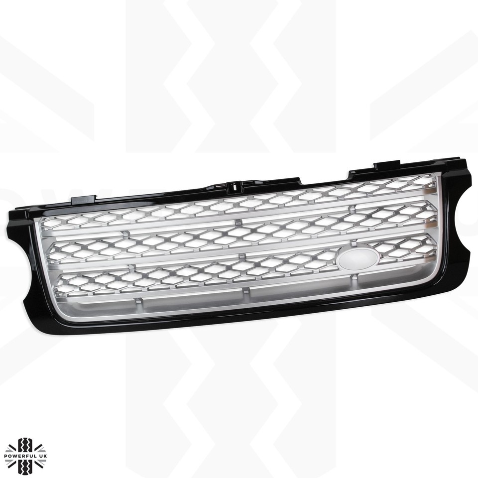 Black Silver Front grille for Range Rover L322 2010-13 Vogue LR011133 ...