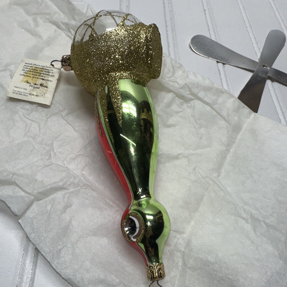 Radko SANTA COPTER Helicopter Ornament Red Green 1995 See Pics For ...