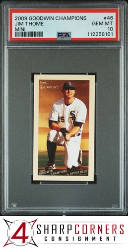 2009 GOODWIN CHAMPIONS MINI #46 JIM THOME HOF POP 4 PSA 10 | eBay