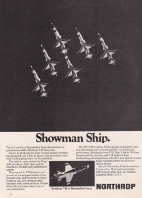 1975 Northrop T-38 Aircraft ad 10/25/2022i | eBay