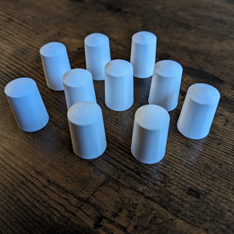 2/4/6/8/10/50/100 Push Fit White Replacement Radiator Valve Cap ...