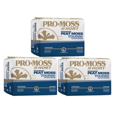 Premier Pro Moss Horticulture Compressed Sphagnum Peat Moss, 3.8 CF ...