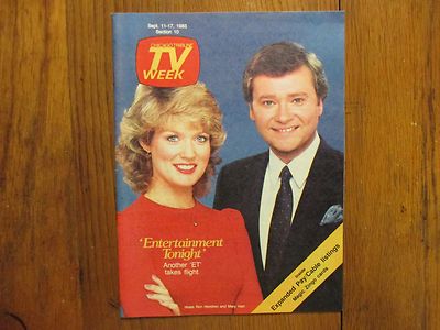 September 11, 1983 Chicago Tribune TV Magaz(MARY HART/RON HENDREN/DIXIE ...
