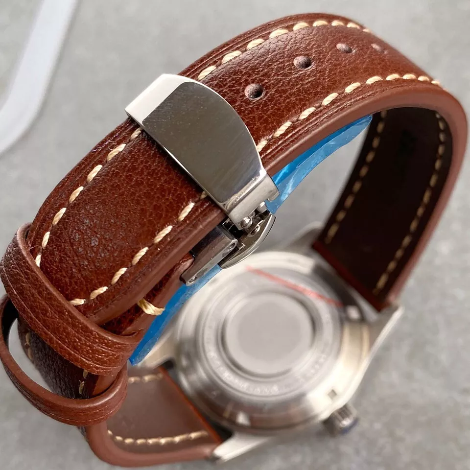 Super Lume 36MM Field Dial Yellow Marker NH35 200M Diver Mechanical ...