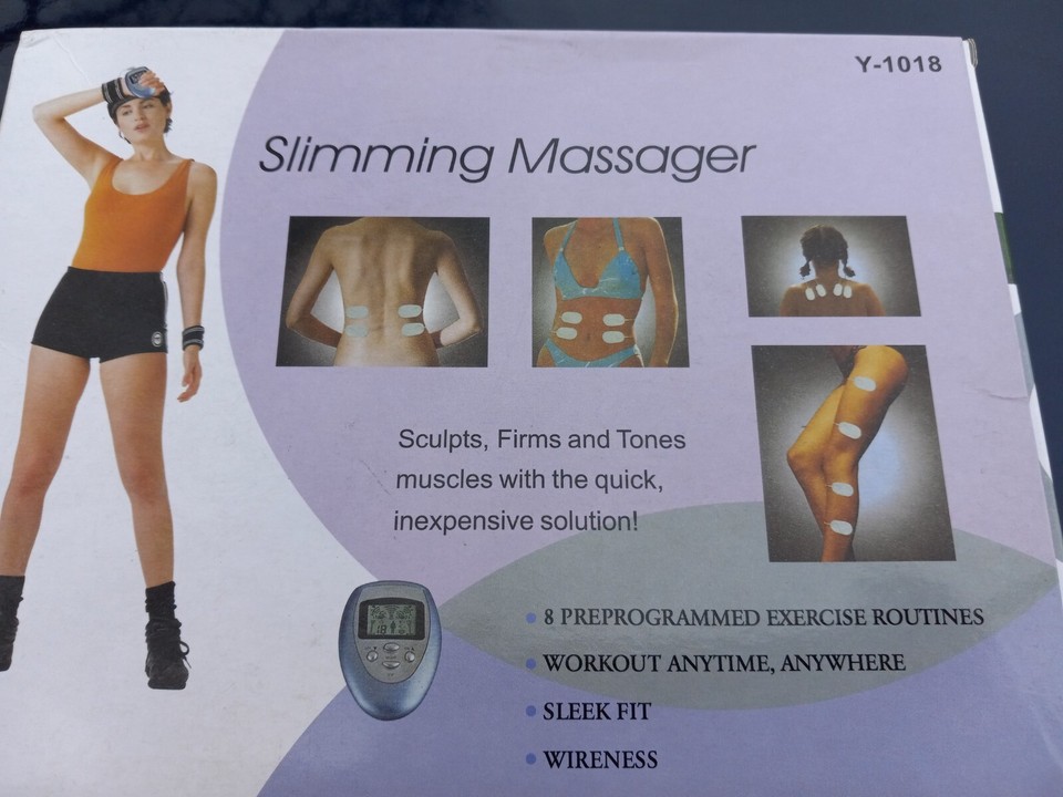 Full Body Massager Slimming Massage Electric Slim Pulse Muscle Relax 4 ...