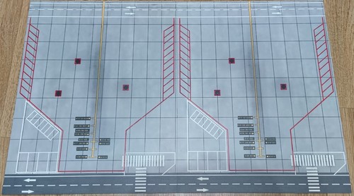 1/200 airport apron platform type B 30x38cm Thickness: 3mm Material ...