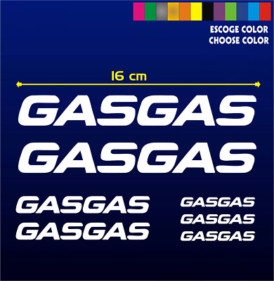 7 X PEGATINAS -STICKER- VINILO - GASGAS - Moto - Vinyl - Aufkleber ...