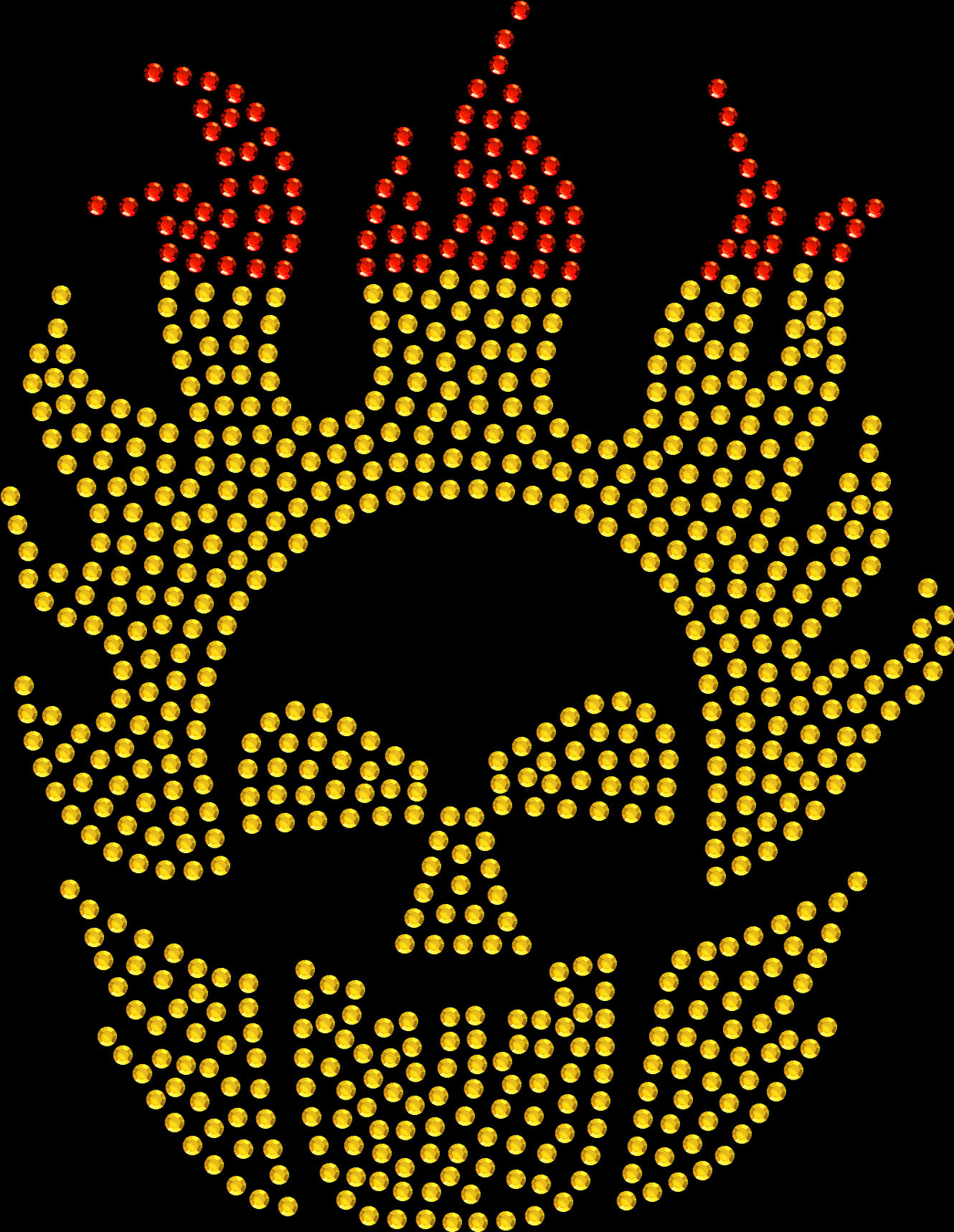 Rhinestone Bling Sparkle Iron On Transfer DIY Fire Flames Skull | eBay