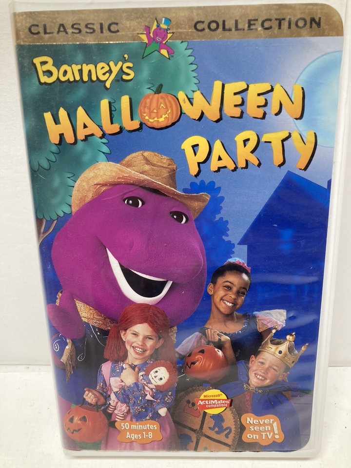 Barney - Barneys Halloween Party (VHS, 1998) Never Seen On TV! Vintage ...