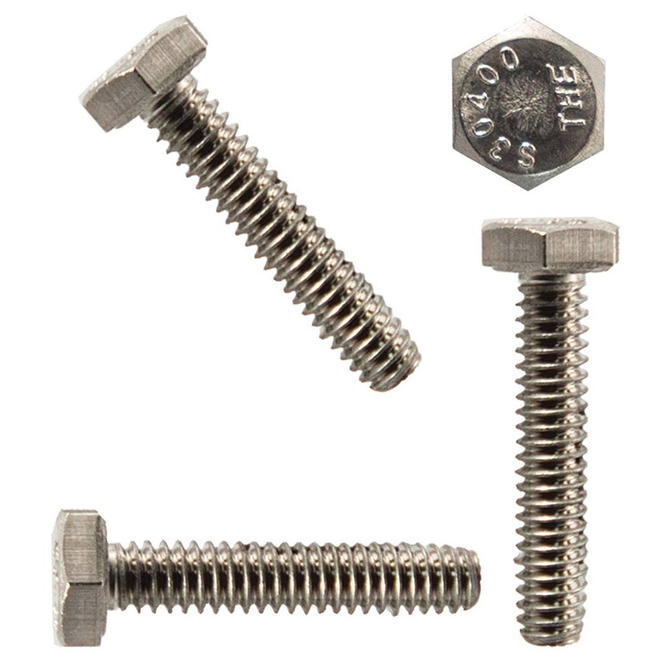 10-24 Hex Head Machine Screws Bolts Stainless Steel All Lengths and ...