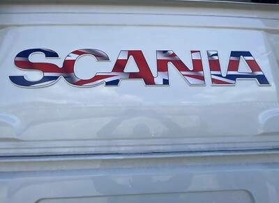 SCANIA Rear Cab UNION JACK sticker decal for New generation cab 2017-24 ...