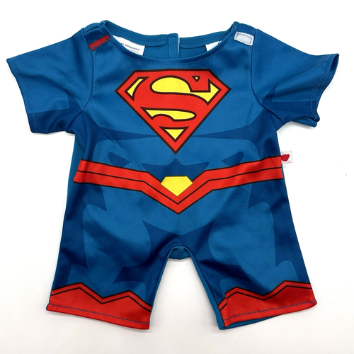 Build A Bear DC Comics Superman Man Of Steel Superhero Teddy Costume ...