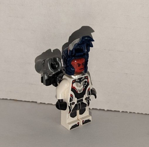 LEGO War Machine White Jumpsuit with Custom iron patriot helmet ...